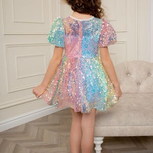 Kids Sequin Dress: Colorful Toddler Party Dress - Etsy