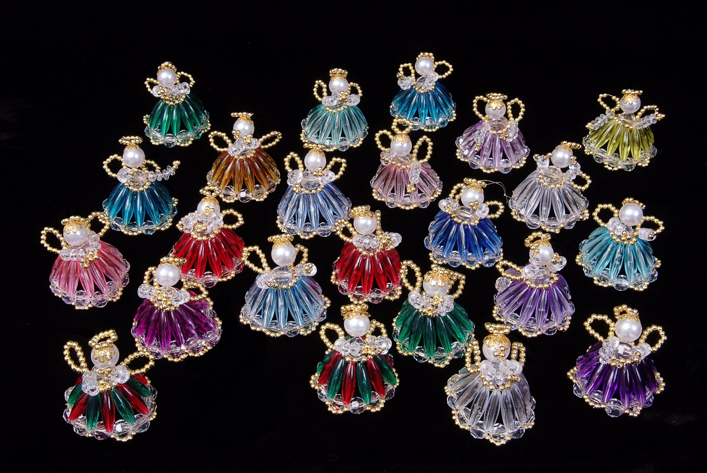 Angels With Gold Beading - Etsy