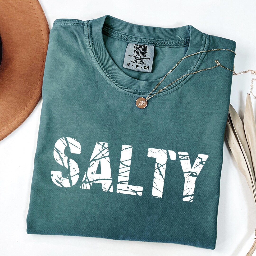 Comfort Colors® Salty Shirt, Stay Salty Beach Shirt, Trendy Beach Shirt ...