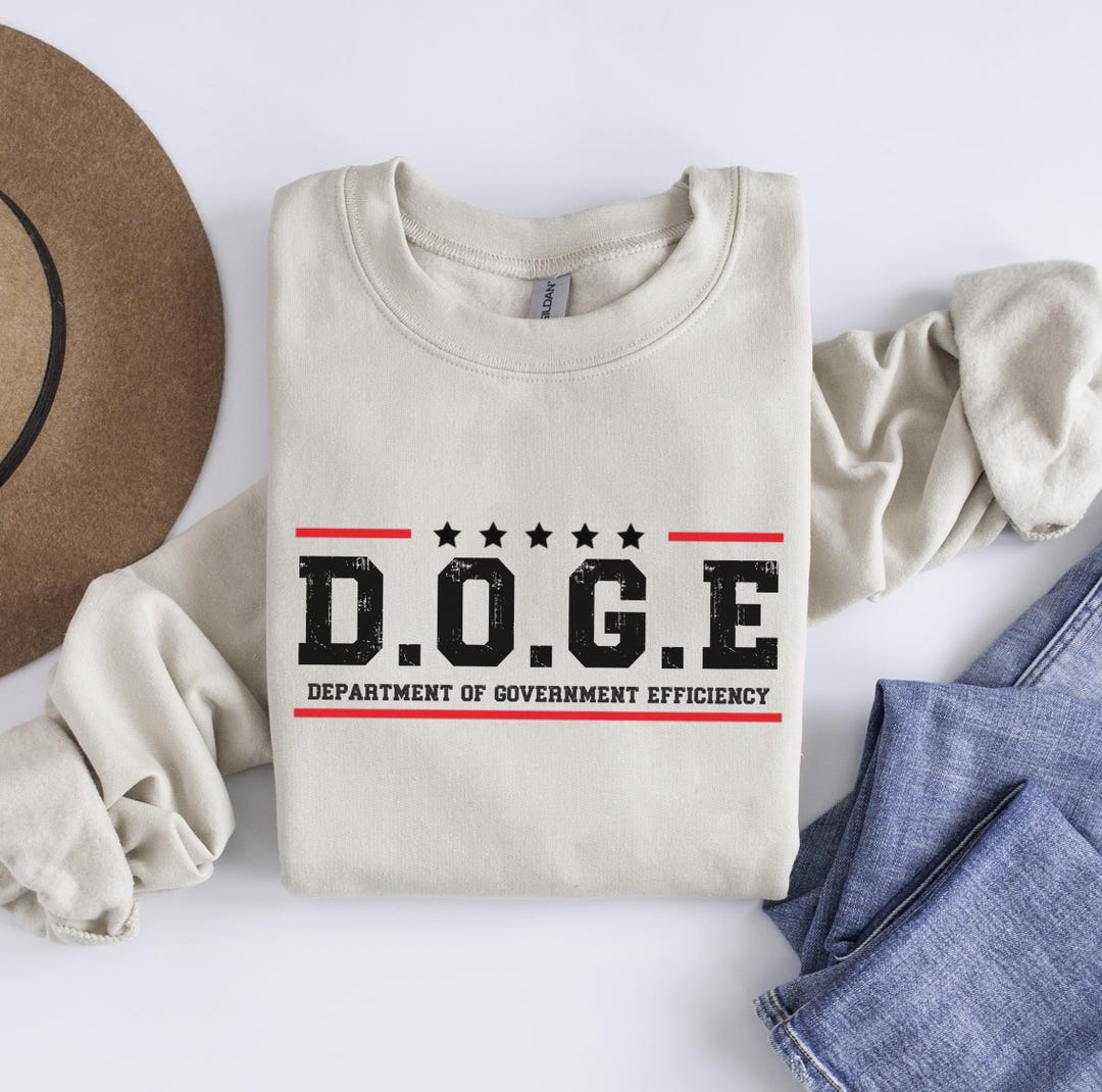 DOGE Department of Government Efficiency Sweatshirt, D.O.G.E. Sweater ...
