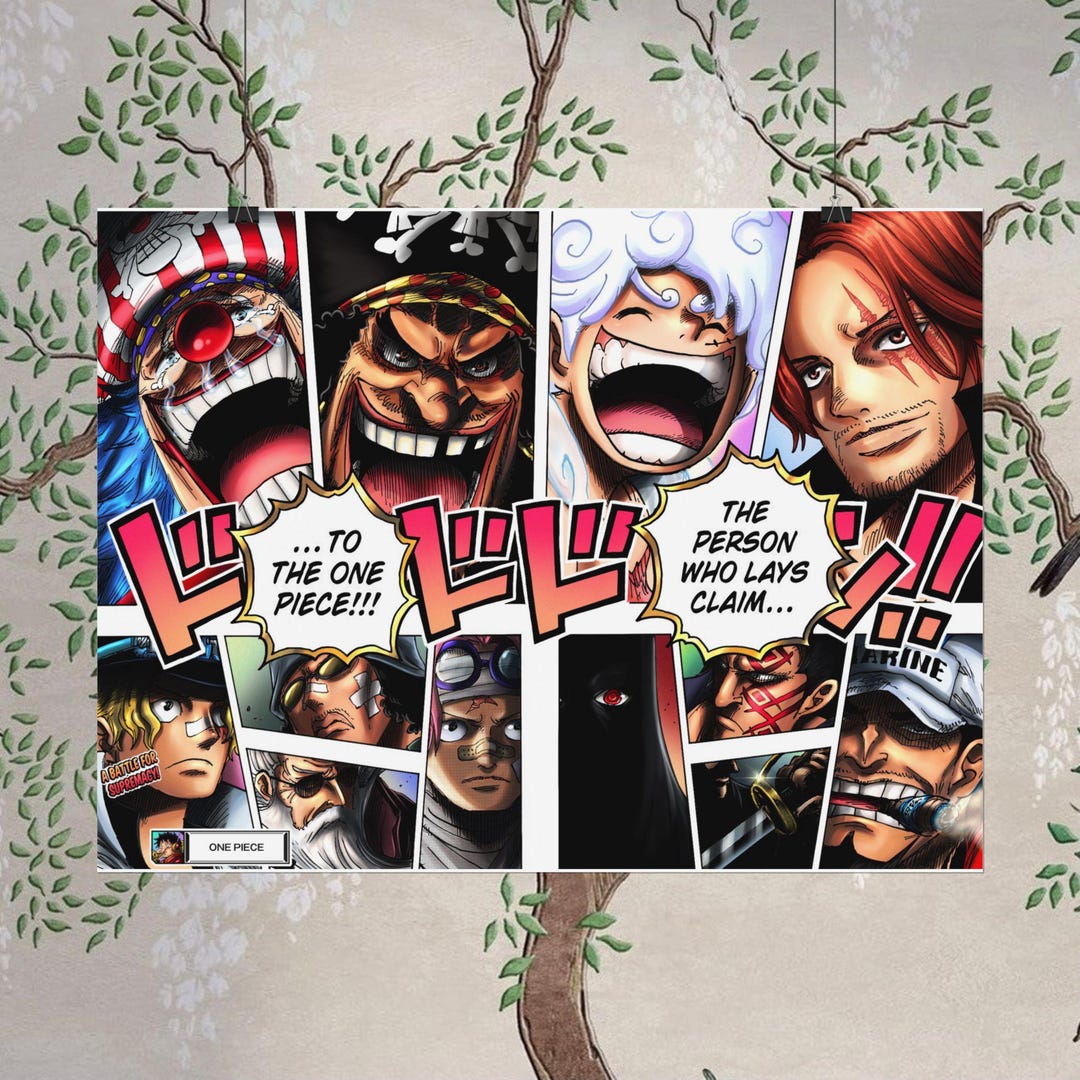 One Piece Poster, Office, Merchendise, One Piece, Manga, Anime ...
