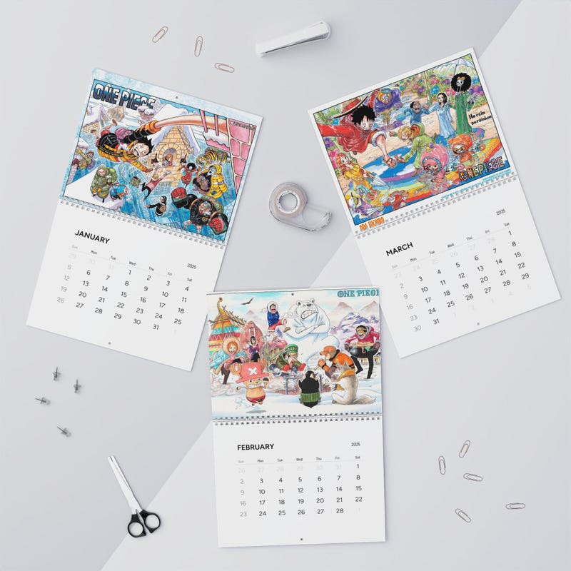 One Piece 2025 Calendar - Etsy