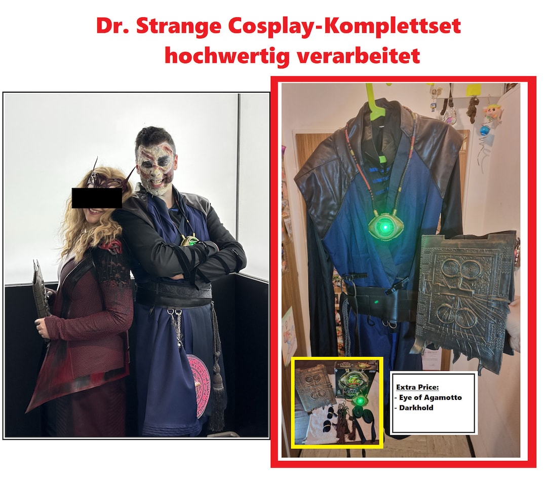 Dr Strange Cosplay Multiverse of Madness Eye of Agamotto Darkhold ...