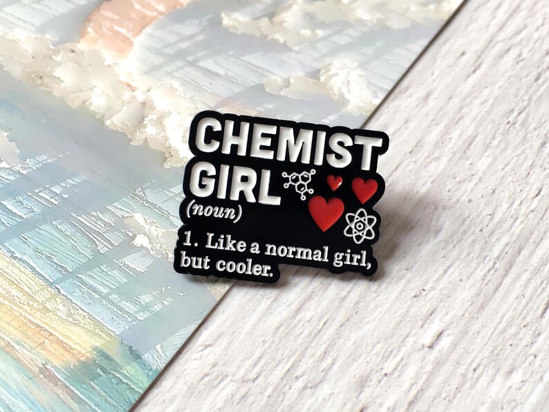 Chemistry Science Enamel Pin, STEM Badge Pin, Lapel Pin, Collar Pin ...