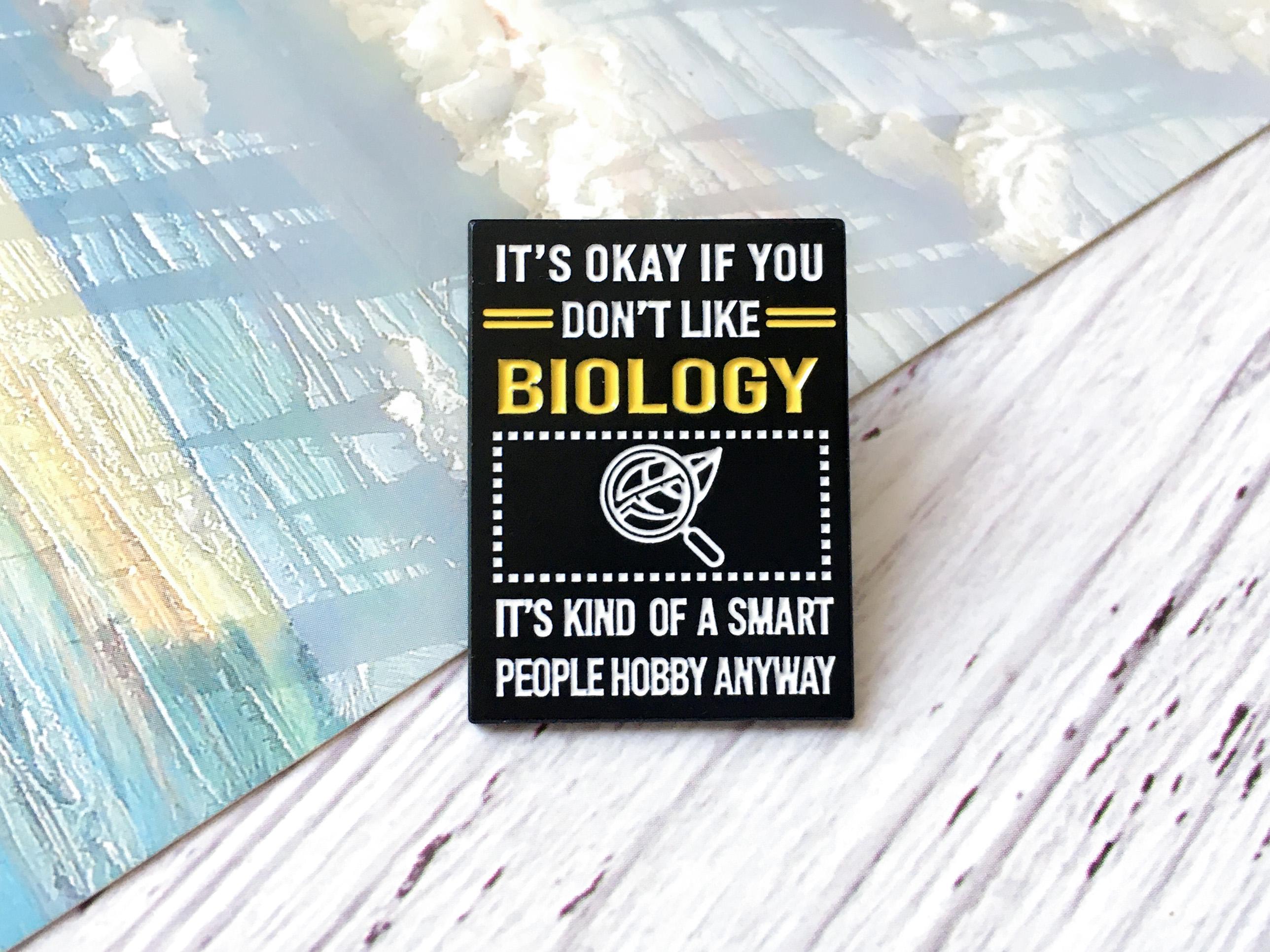 Chemistry, Biology, Computer Science Enamel Pin, STEM Badge Pin, Lapel ...