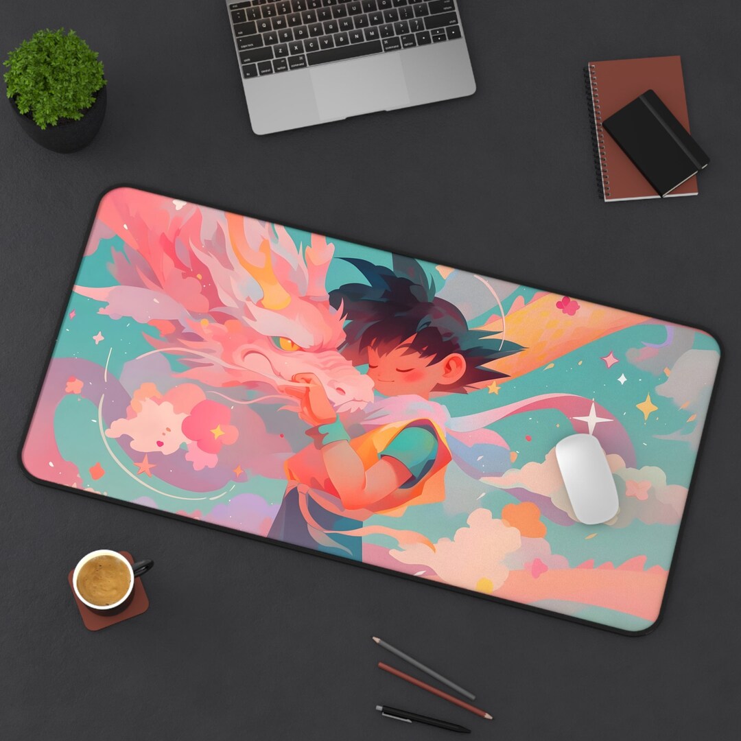 Dragonball Goku Desk Mat, Anime Desk Mat, Large Desk Mat, Perfect Gift ...