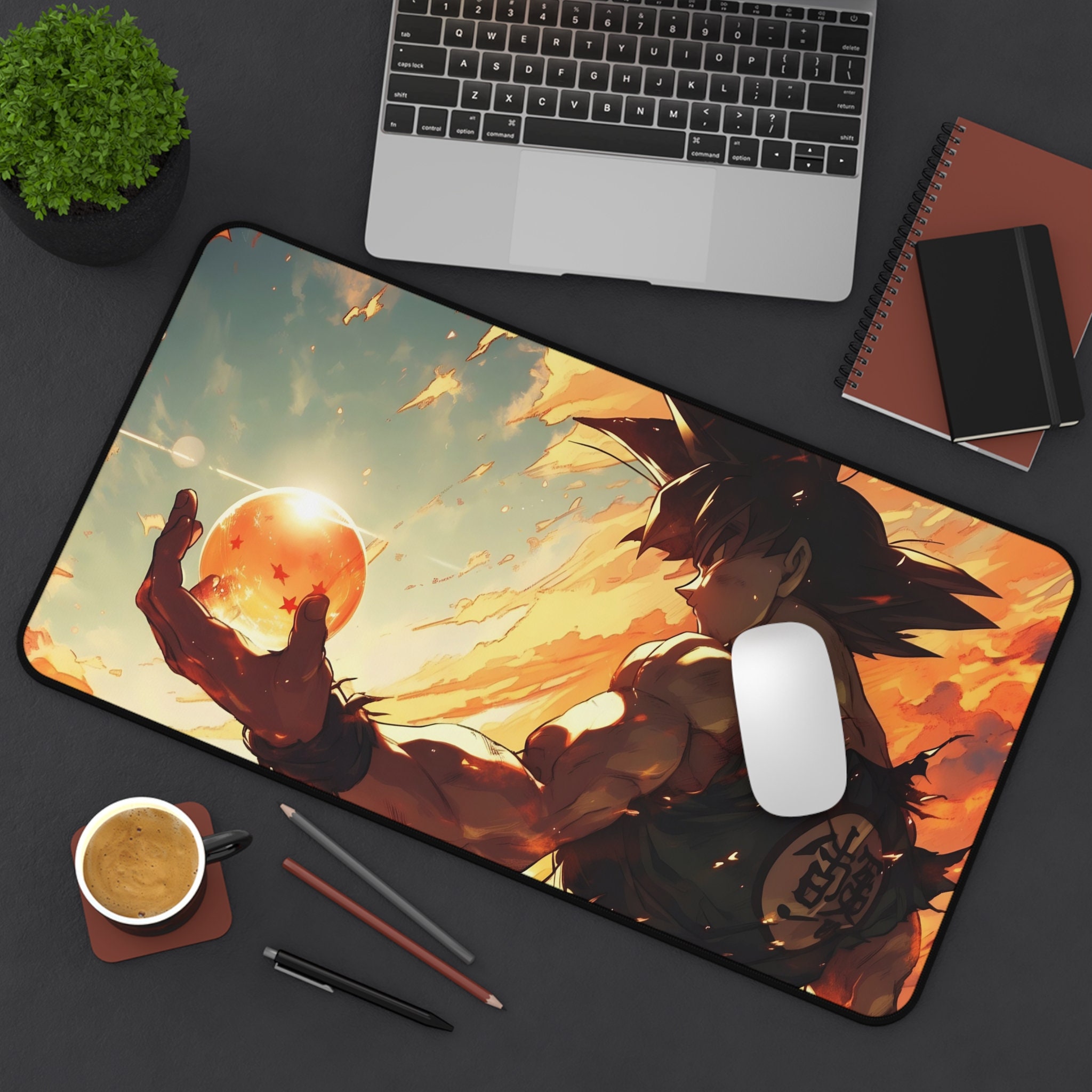 Dragonball Goku Desk Mat, Anime Desk Mat, Large Desk Mat, Perfect Gift ...