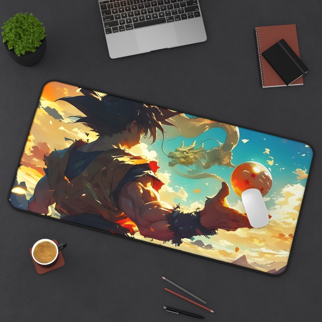 Dragonball Goku Desk Mat, Anime Desk Mat, Large Desk Mat, Perfect Gift ...