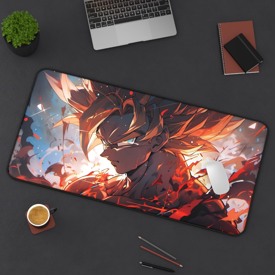 Dragonball Goku Desk Mat, Anime Desk Mat, Large Desk Mat, Perfect Gift ...
