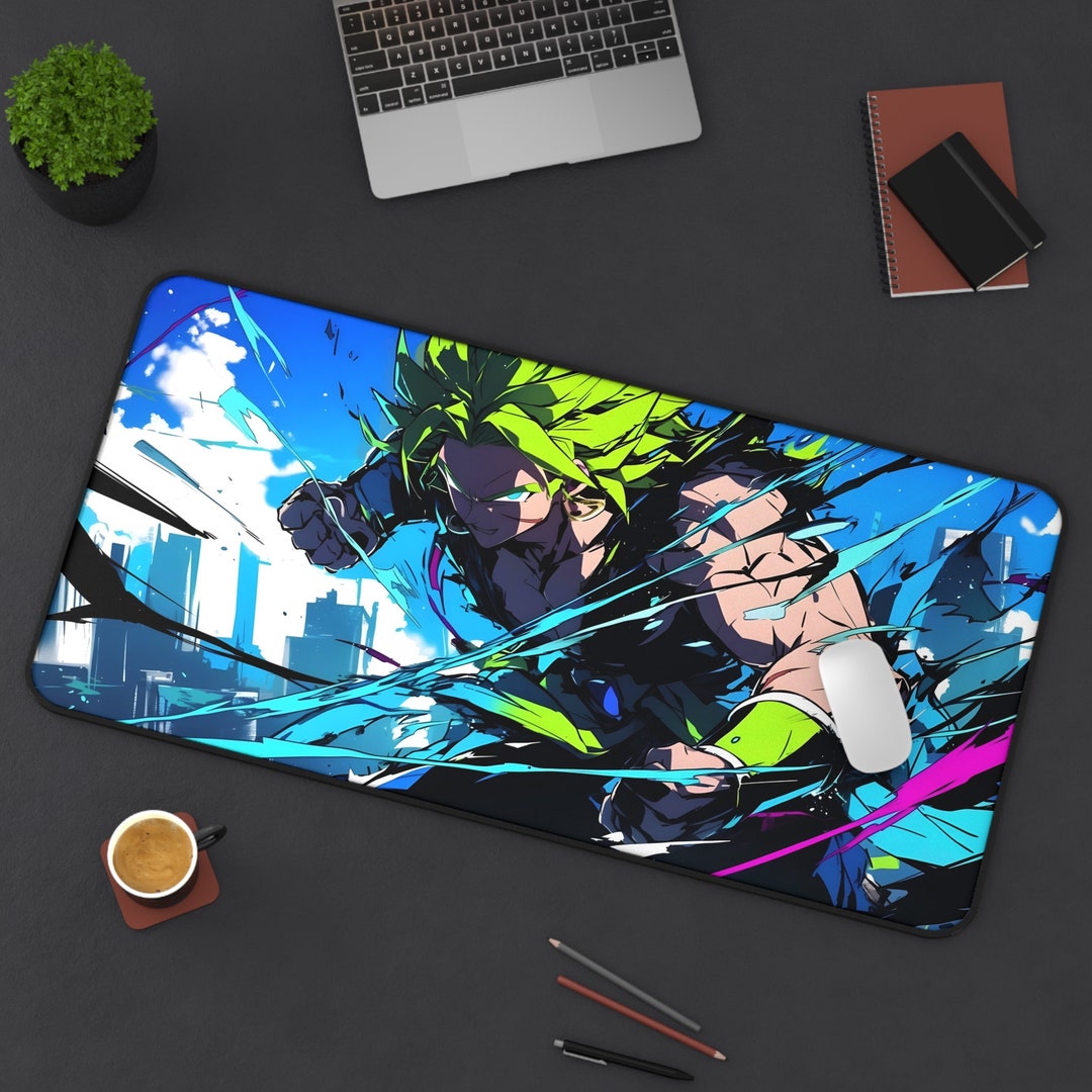 Dragonball Broly Desk Mat, Anime Desk Mat, Large Desk Mat, Perfect Gift ...