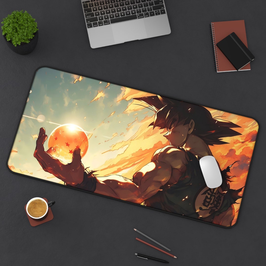 Dragonball Goku Desk Mat, Anime Desk Mat, Large Desk Mat, Perfect Gift ...