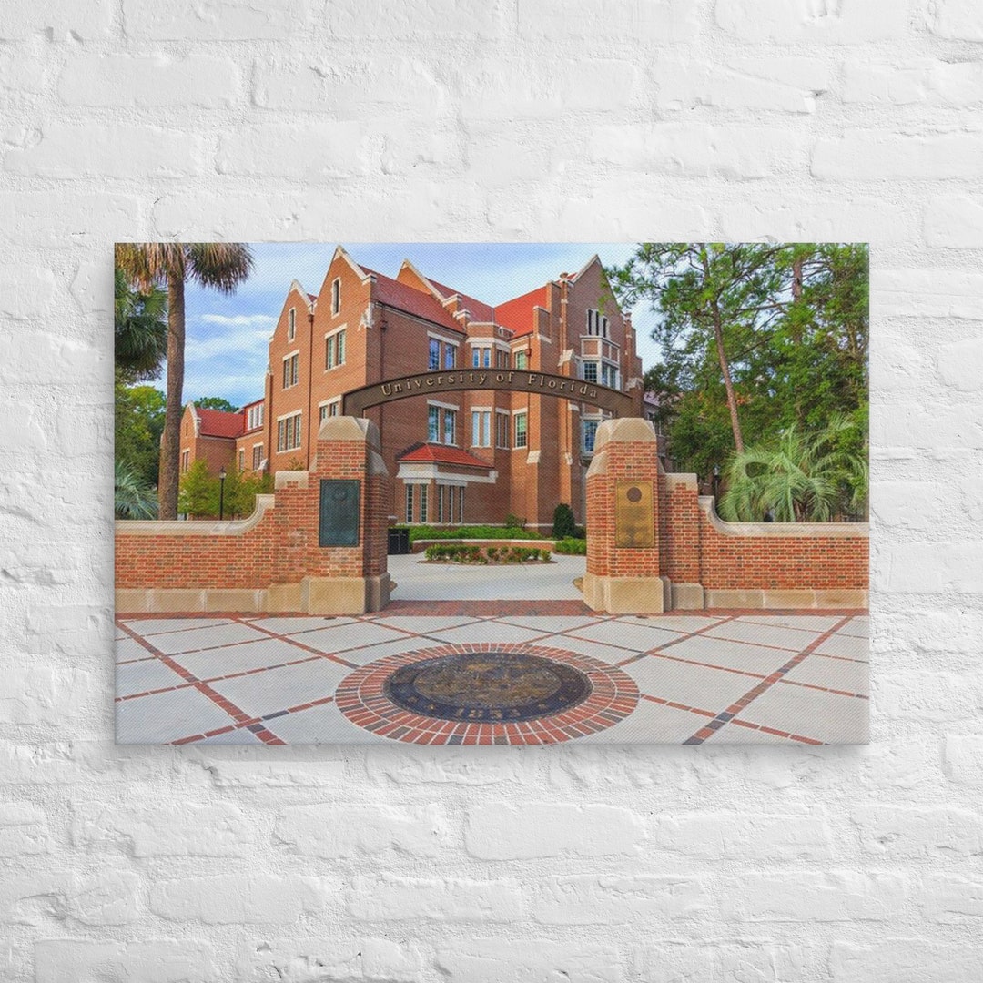 University of Florida Gators Daylight Campus Canvas Wall Art Stretched ...