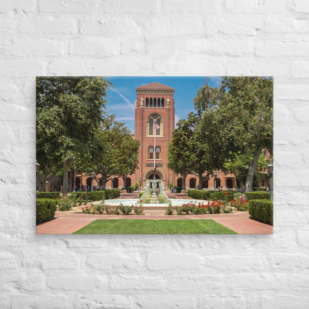 USC Trojans Daylight Campus Canvas Wall Art Stretched and Framed ...