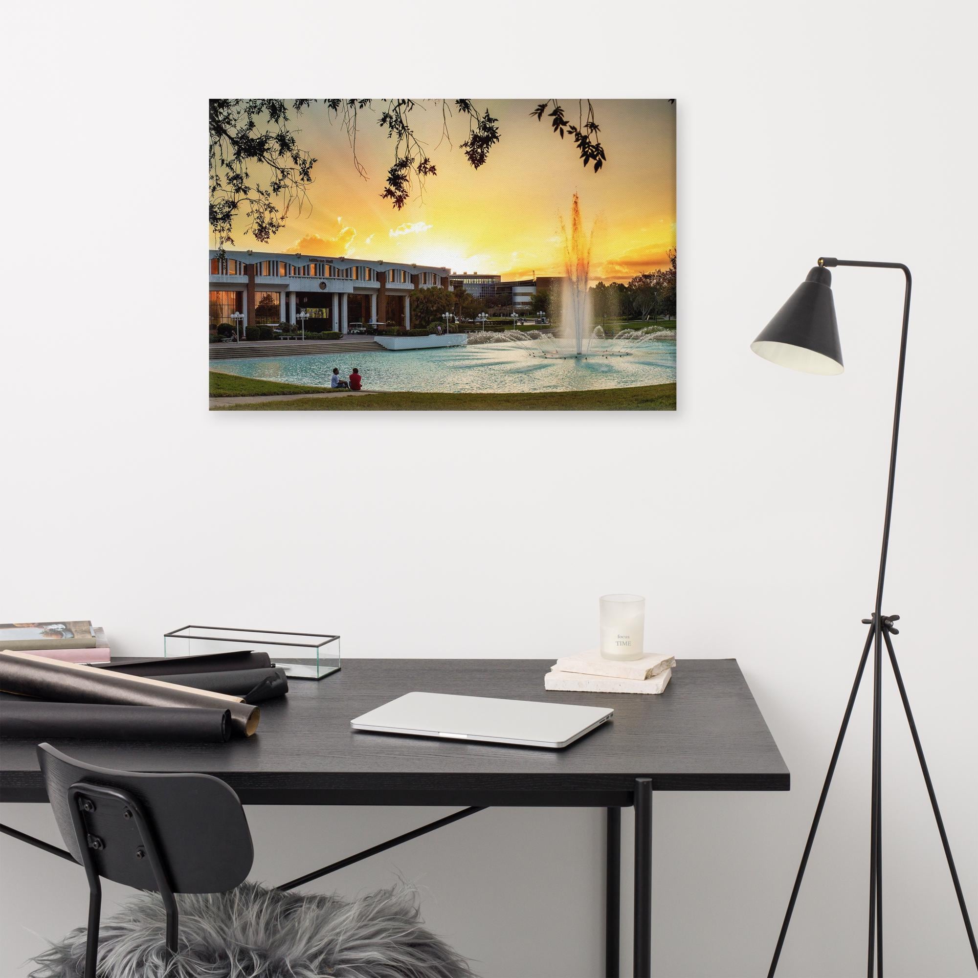 UCF Knights Sunset Campus Canvas Wall Art Stretched and Framed ...