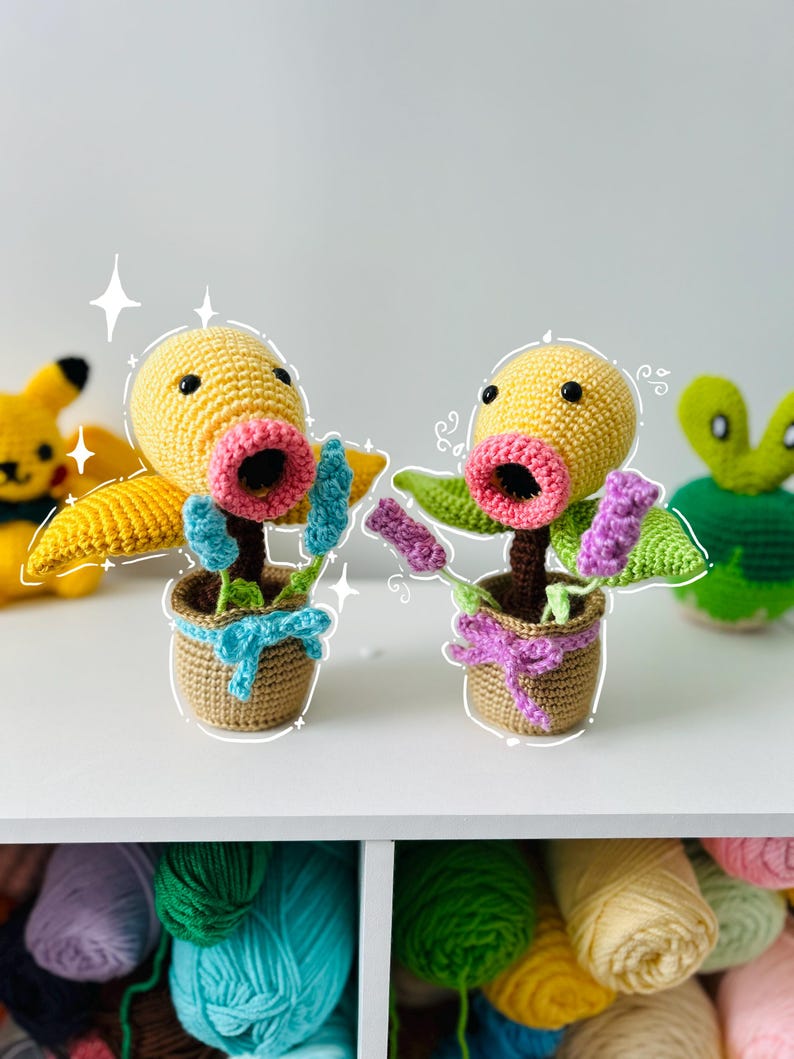 Potted Plant Bellsprout Crochet Pattern - Etsy