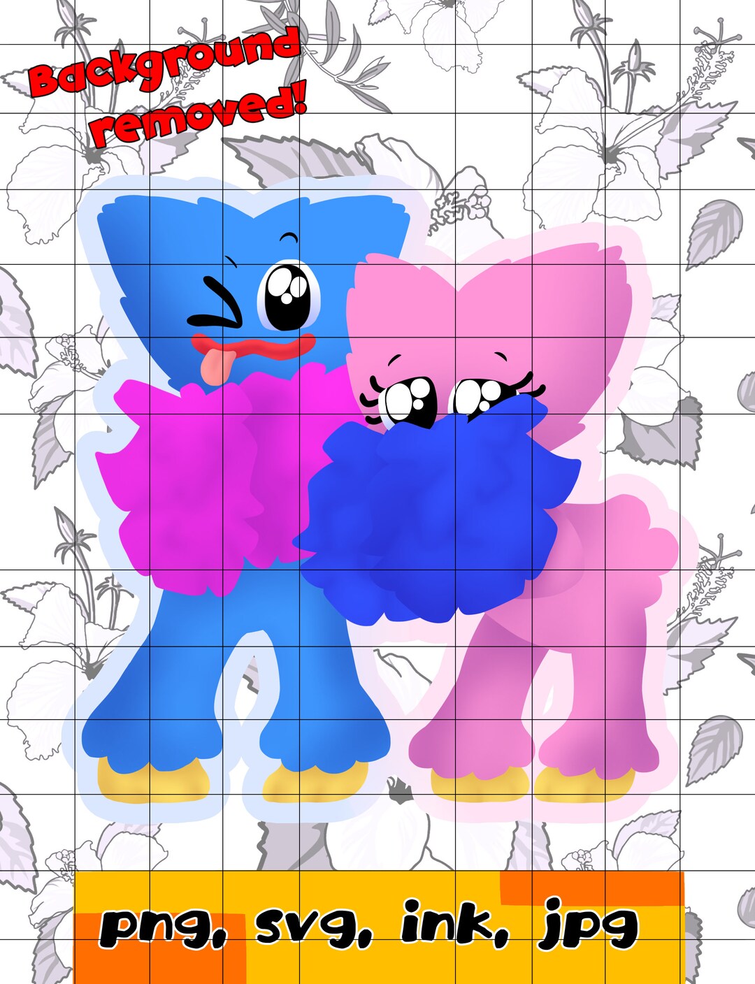 Kissy Missy and Huggy Wuggy Template Kissy and Huggy Love File Kissy ...