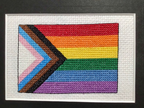 Modern Pride Flag Cross Stitch Pattern | Etsy