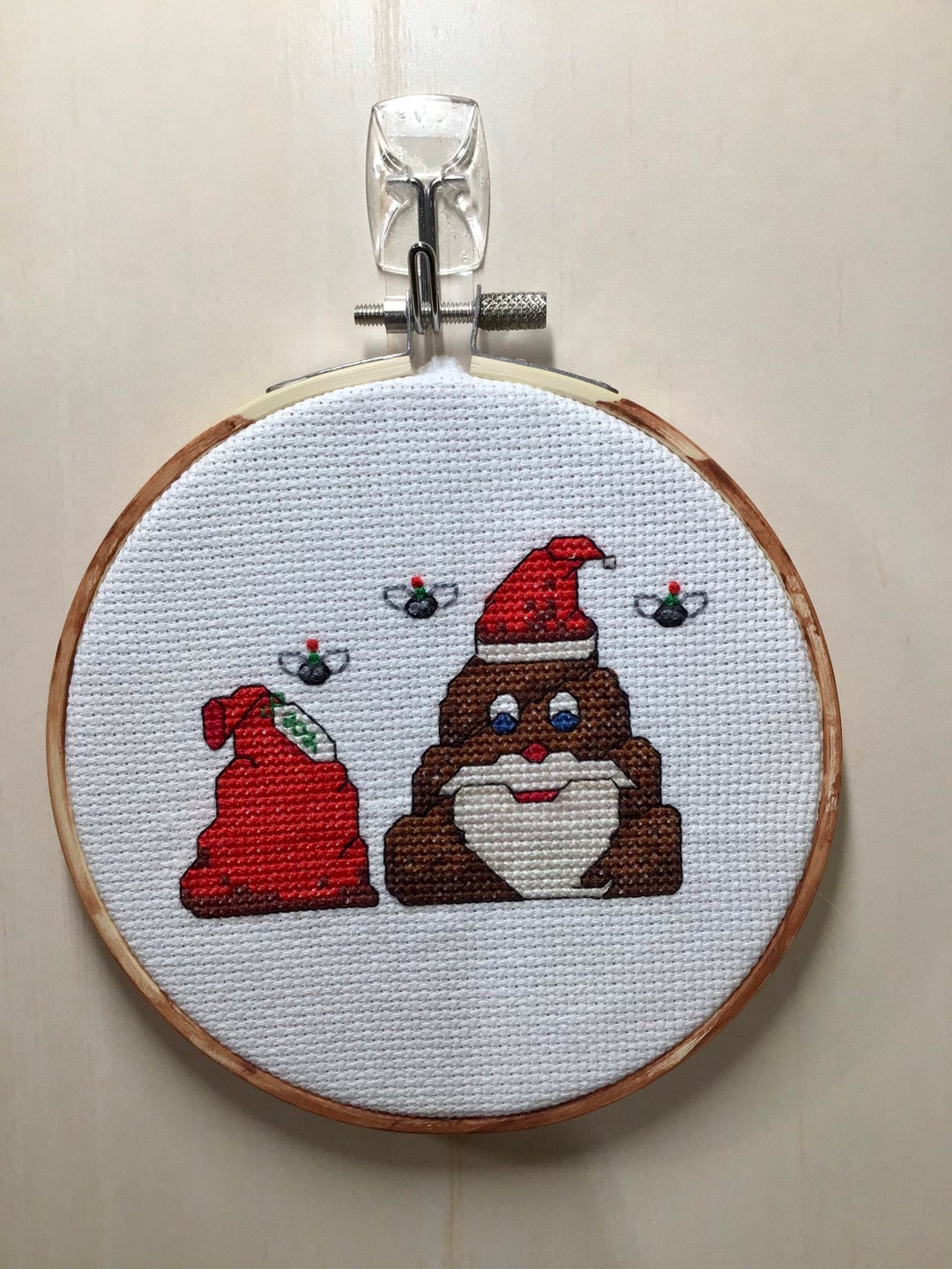 Santa Poo 2021 Cross Stitch Pattern - Etsy