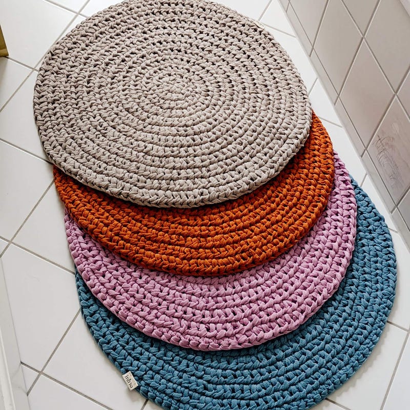 Round Bath Mat - Etsy