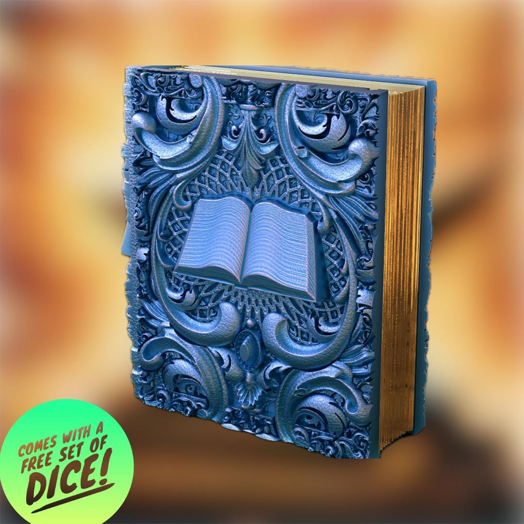 Wizard Tome Dice Keeper and Tray - Etsy