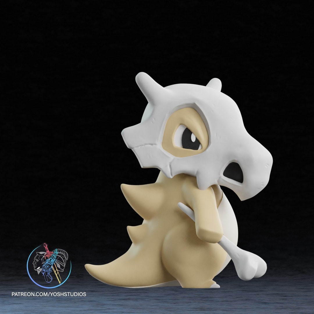 Cubone Pokemon Figure | Pokemonfanart Statue | Gift for Pokemonfans ...