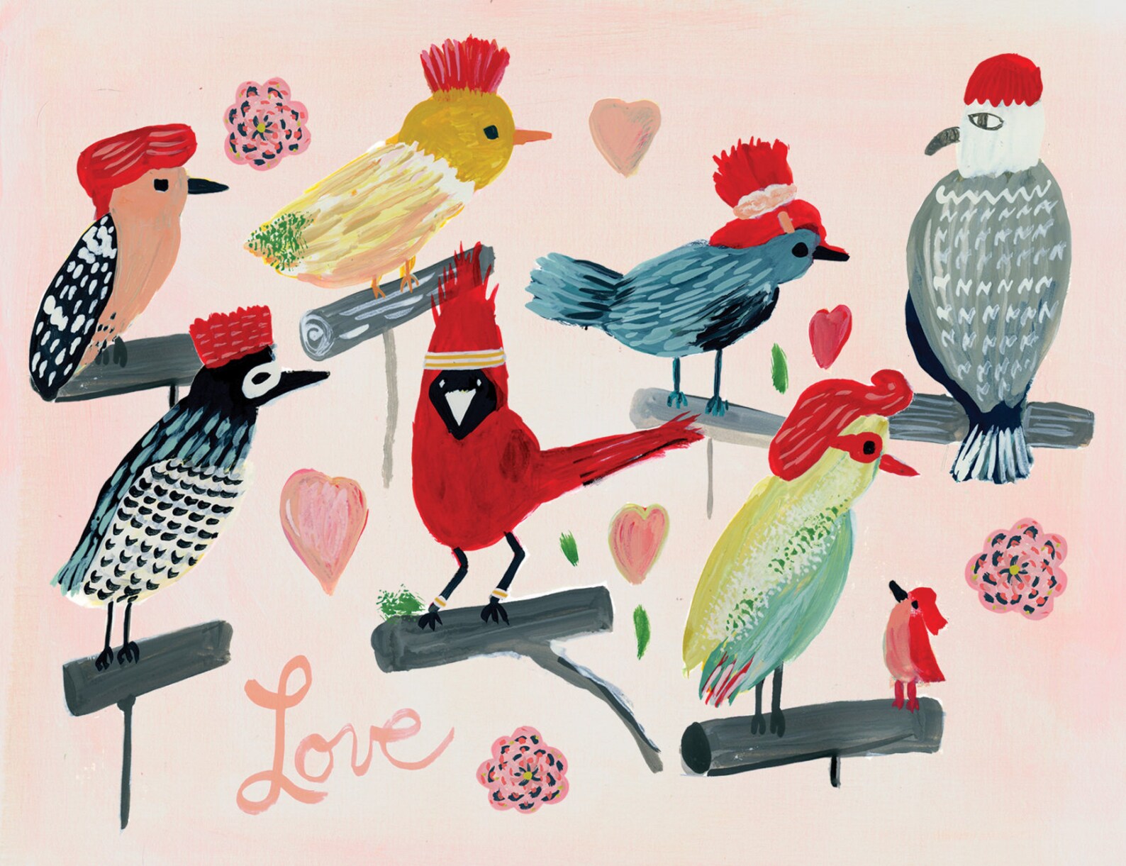 Love Your Red Hair Birds With Toupees Art Print - Etsy Canada