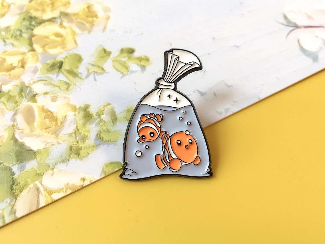 Marine Life Enamel Pin | Cute Pin Badge | Lapel Pin | Enamel Pin Set ...