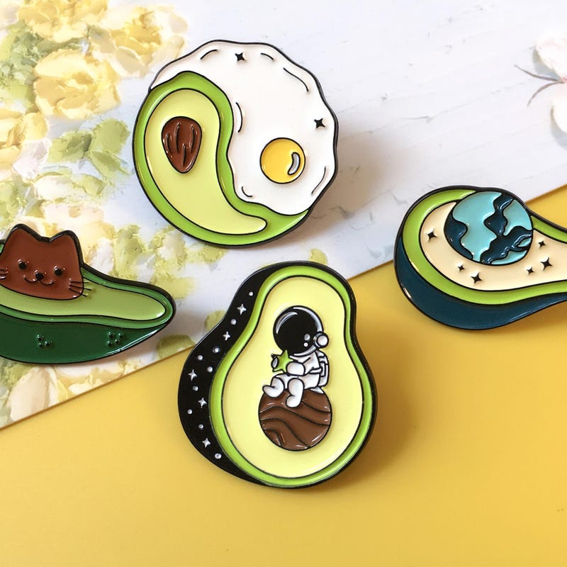 Enamel Pins Avocado - Etsy UK