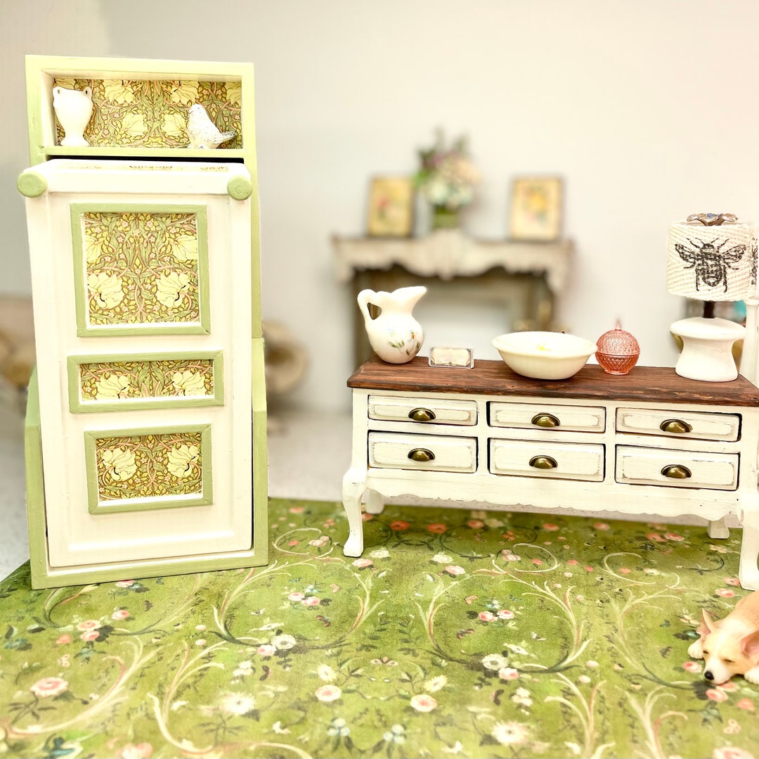Rare Dollhouse Miniature Victorian Murphy Bathtub, Dollhouse Furniture ...