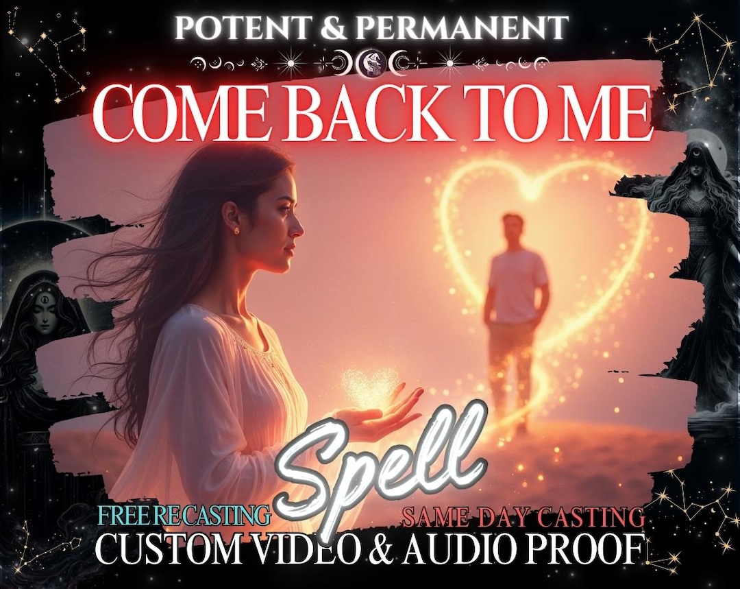 Bring Her/him Back Love Spell: White Magic, Custom Video Proof - Etsy