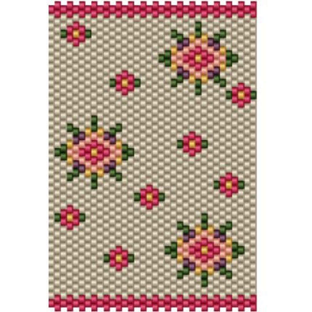 Bead Tube Flower Cover, Bead Pattern for Peyote or Brick - Etsy