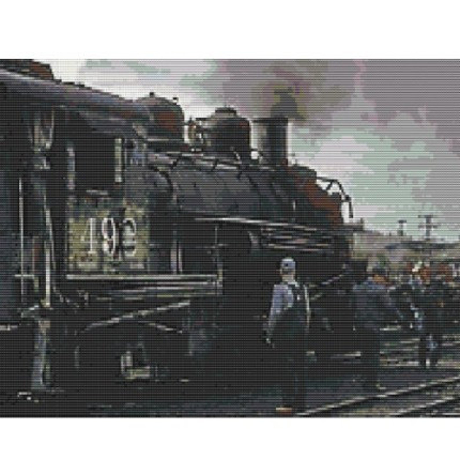 Steam Train Ready to Go, Bead Pattern for Loom or Peyote - Etsy