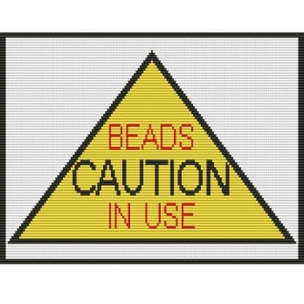 Caution Signs, Pattern for Loom or Square Stitching - Etsy