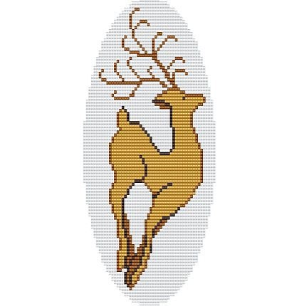 Ornament My Deer, Bead Pattern for Loom or 2 Drop Peyote - Etsy