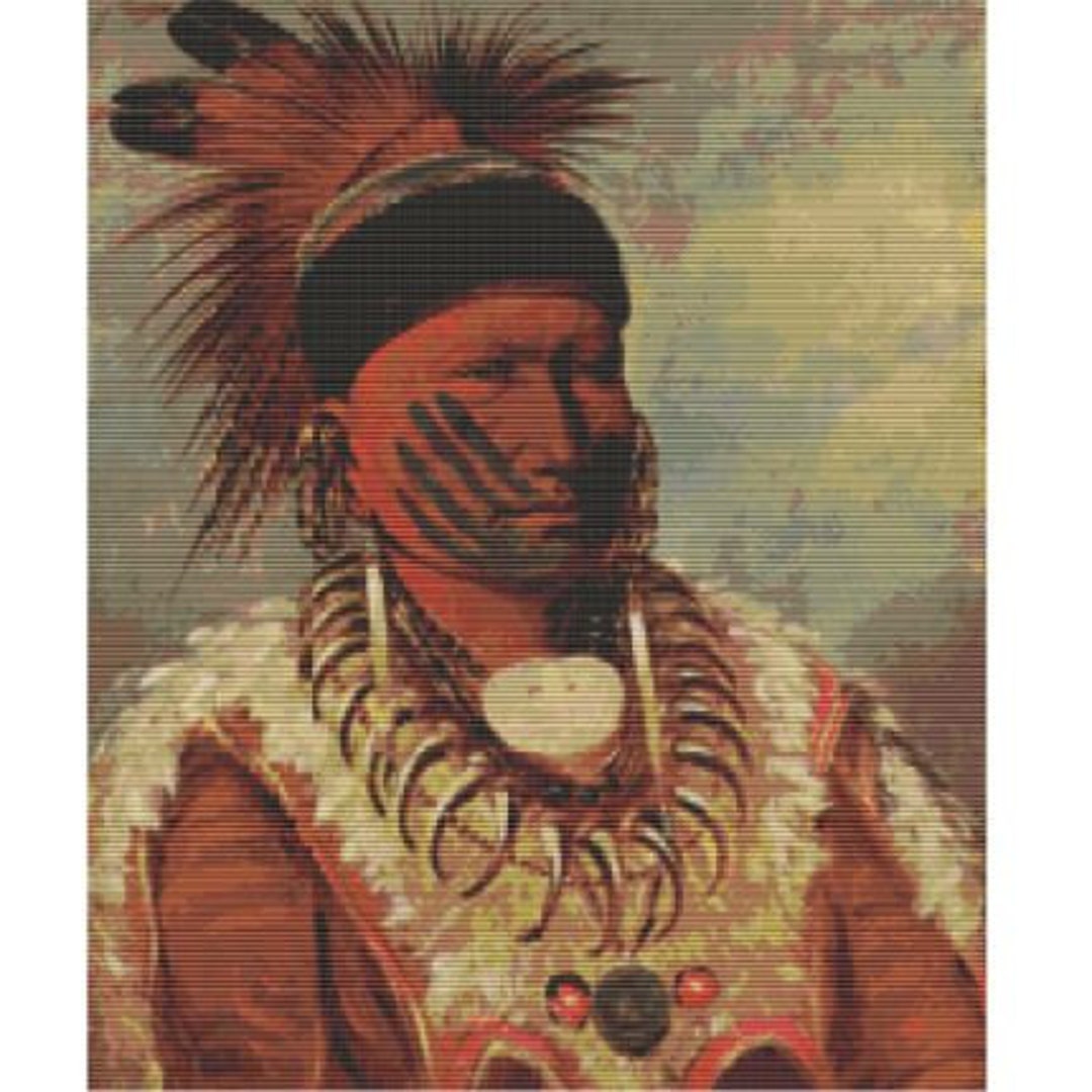 George Catlin Painting Chief White Cloud, No Heart-of-fear Loom or ...