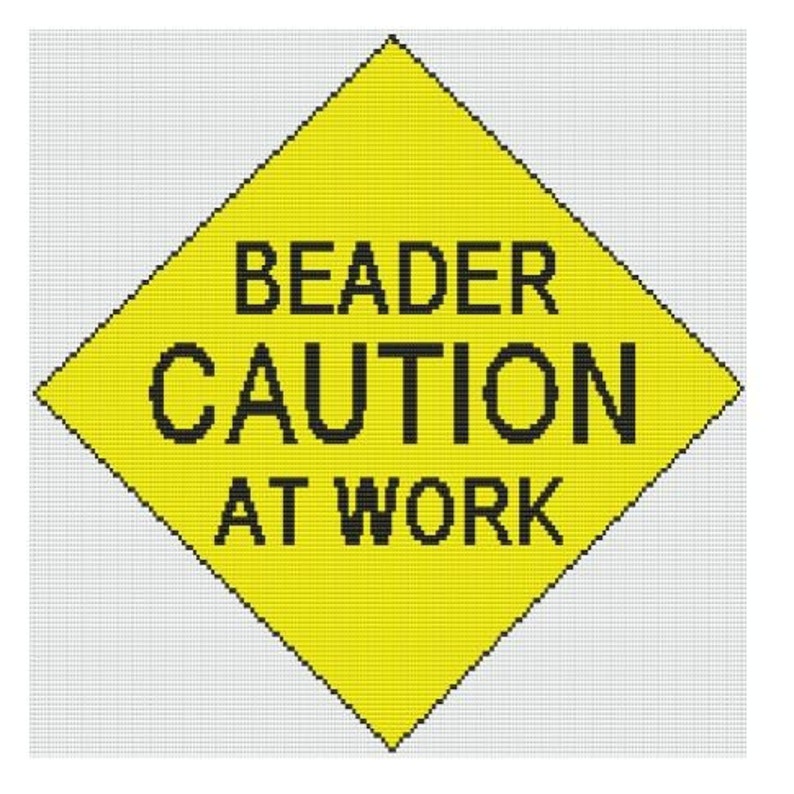 Caution Signs, Pattern for Loom or Square Stitching - Etsy