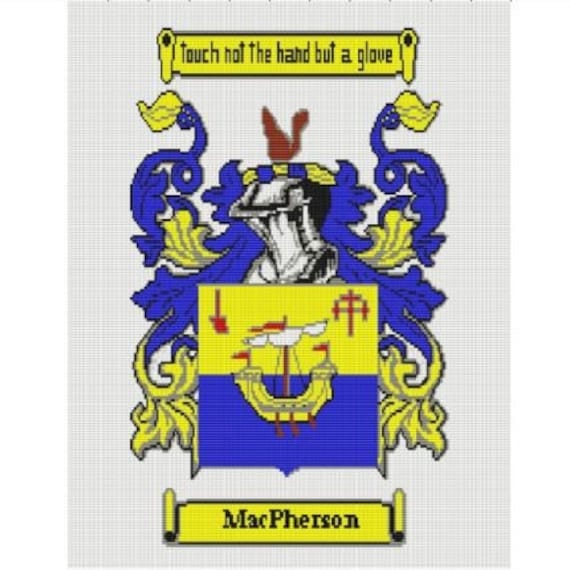 Macpherson Crest Bead Pattern for Loom or Square Stitch | Etsy