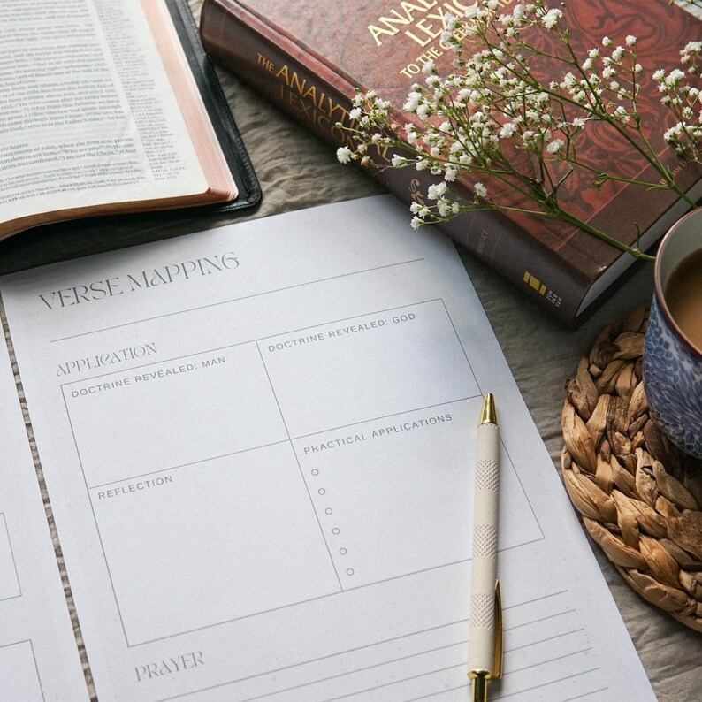 Verse Mapping Template: Bible Study Printable (digital Download) - Etsy
