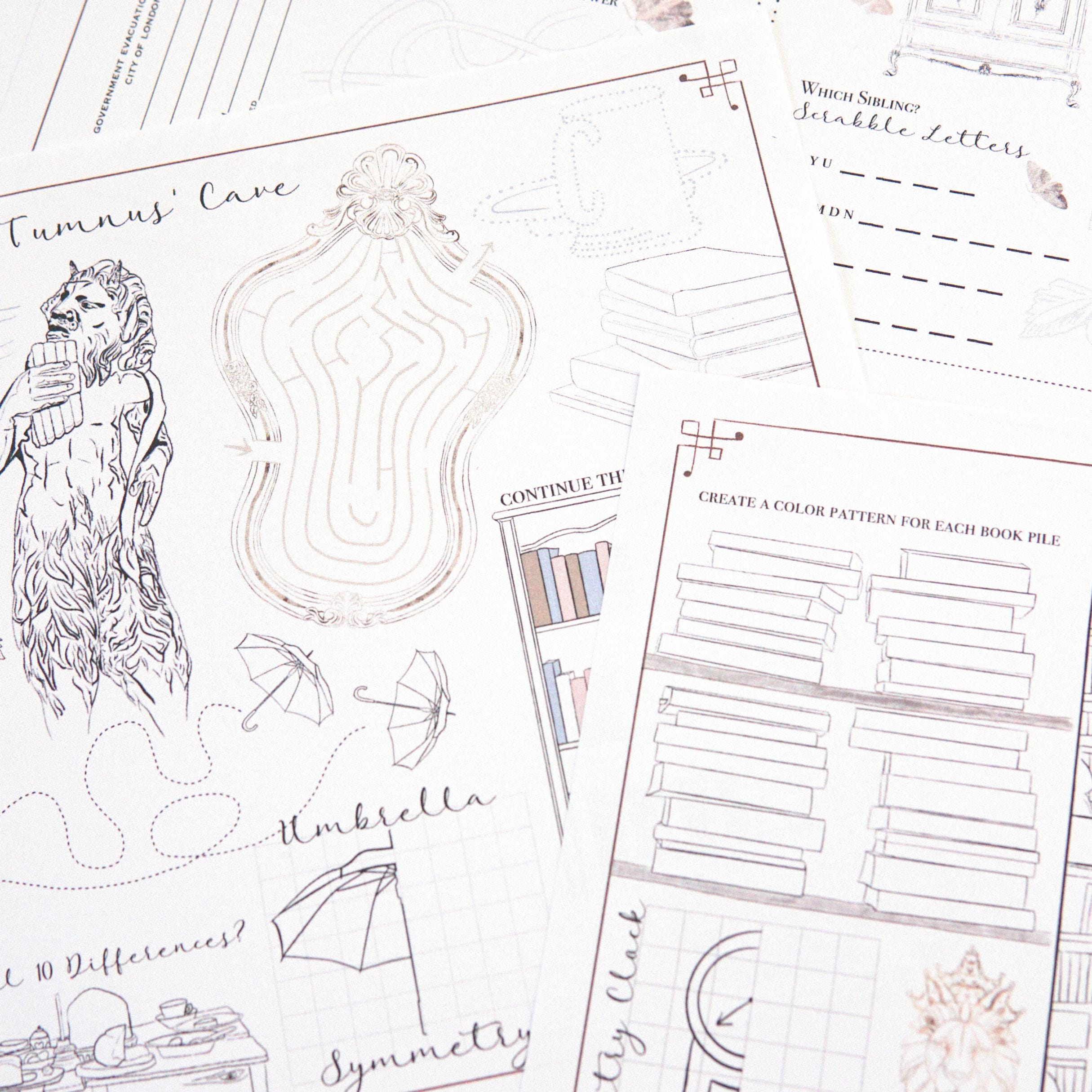 Narnia Activity Placemats | Printable Novel Study (PDF Pattern) - Etsy