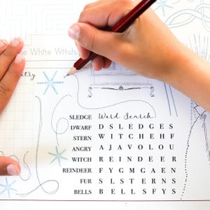 Narnia Activity Placemats | Printable Novel Study (PDF Pattern) - Etsy