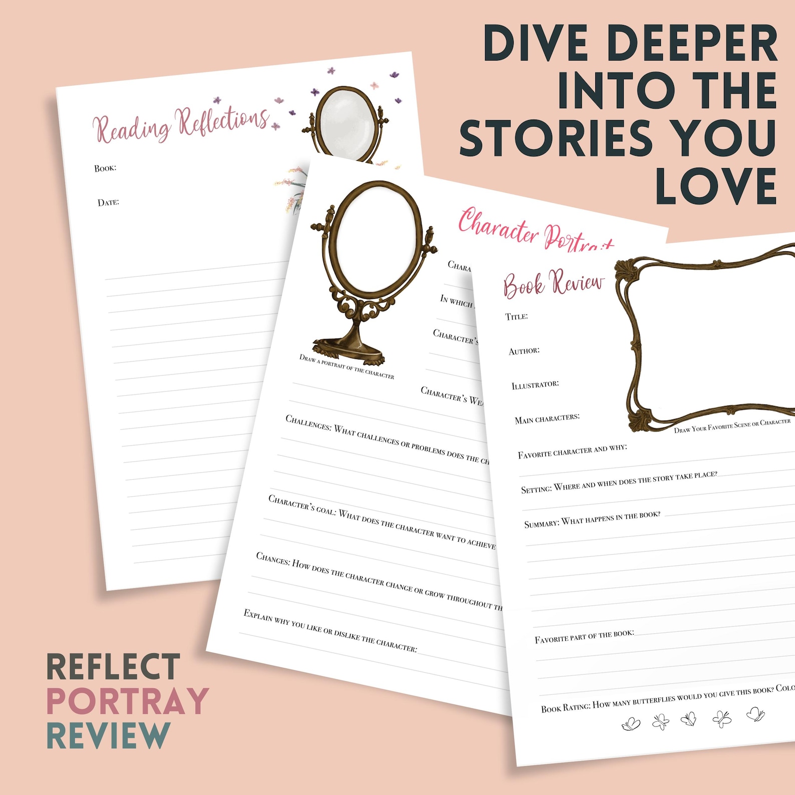 Reading Journal for Kids Reading Logbook for Children Printable Reading ...