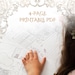 Narnia Activity Placemats | Printable Novel Study (PDF Pattern) - Etsy