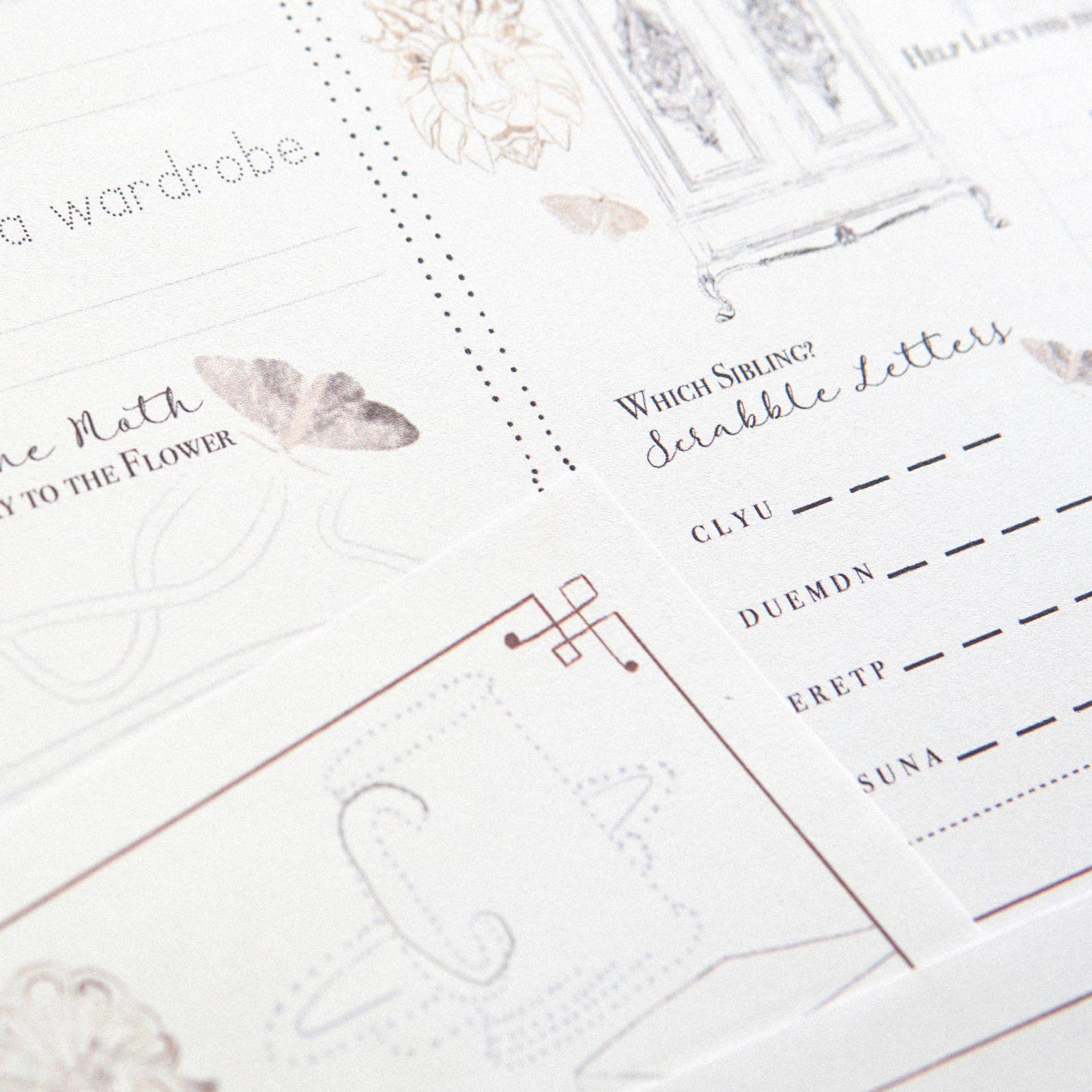 Narnia Activity Placemats | Printable Novel Study (PDF Pattern) - Etsy