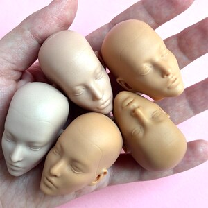 Fashion Doll Heads for Rerooting for Custom for Realistic Full Lips Big ...