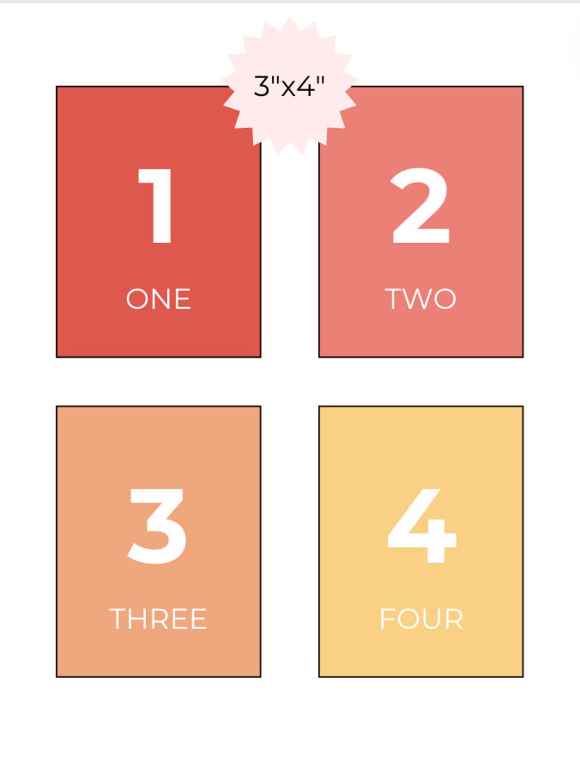 1-20 Numbers Flashcards, Preschool Counting Flashcards, Number Cards 1 ...