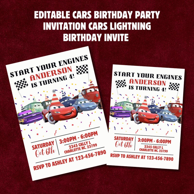Car Invite - Etsy