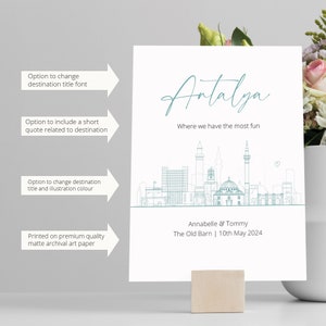 Travel Table Numbers for Wedding, Wedding Table Numbers, Destination ...