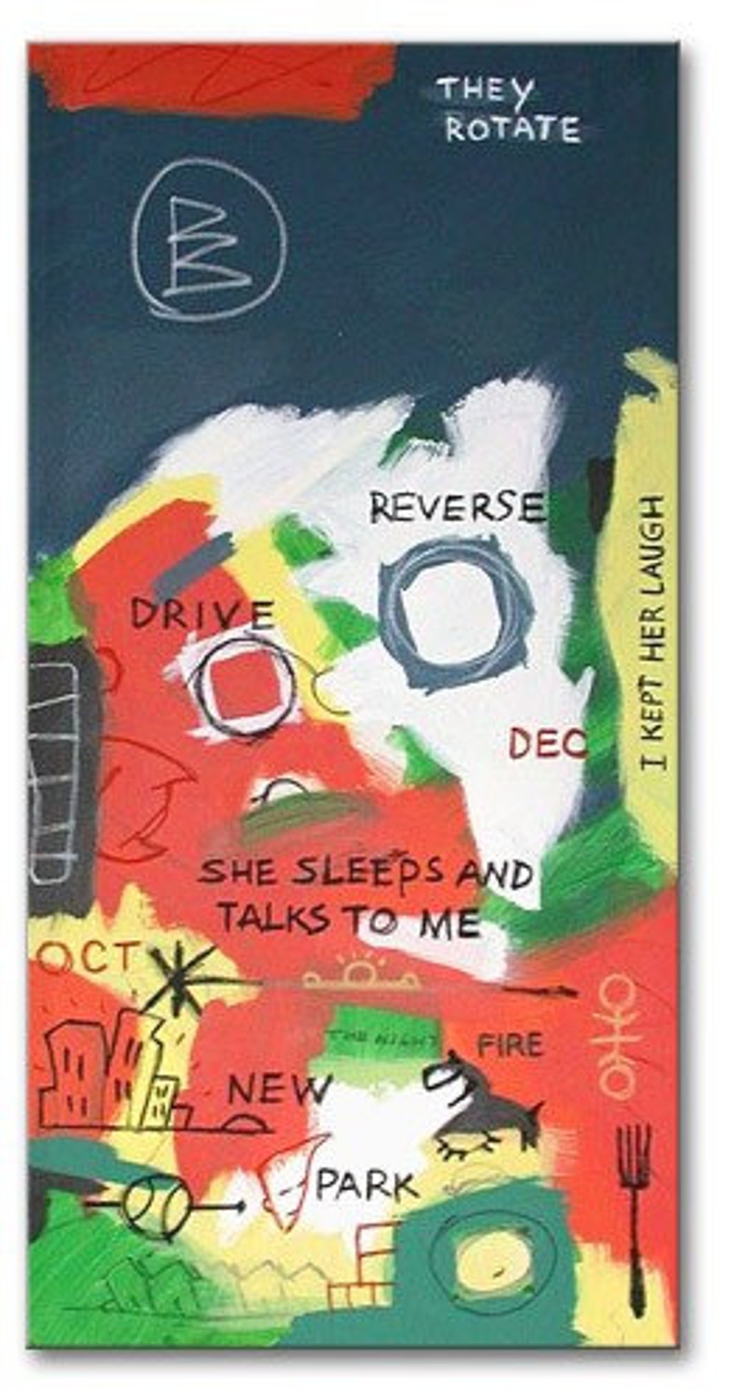 They Rotate - Pop Art Abstract Painting - Etsy