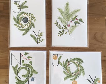 Custom Hand Painted Watercolor Christmas Card. - Etsy