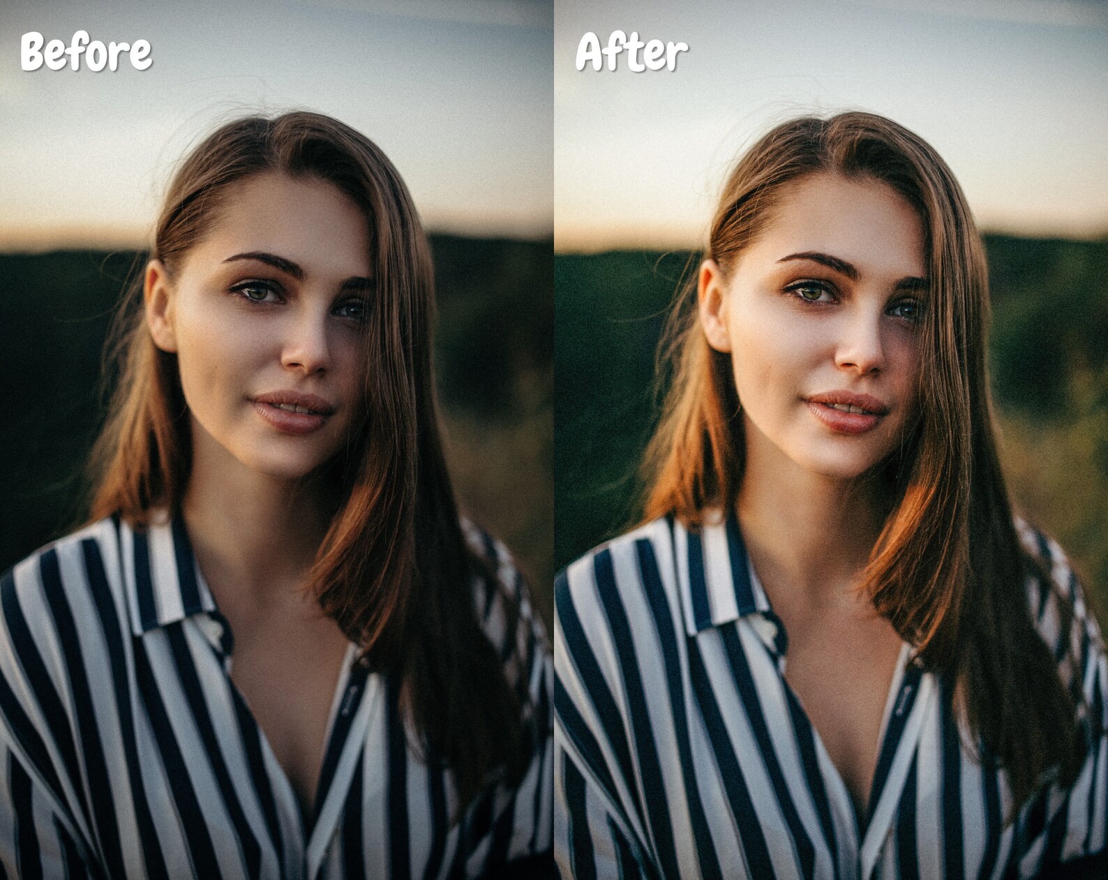Lightroom Portrait Presets: Moody, Vivid, Saturated, Neutral (instant ...